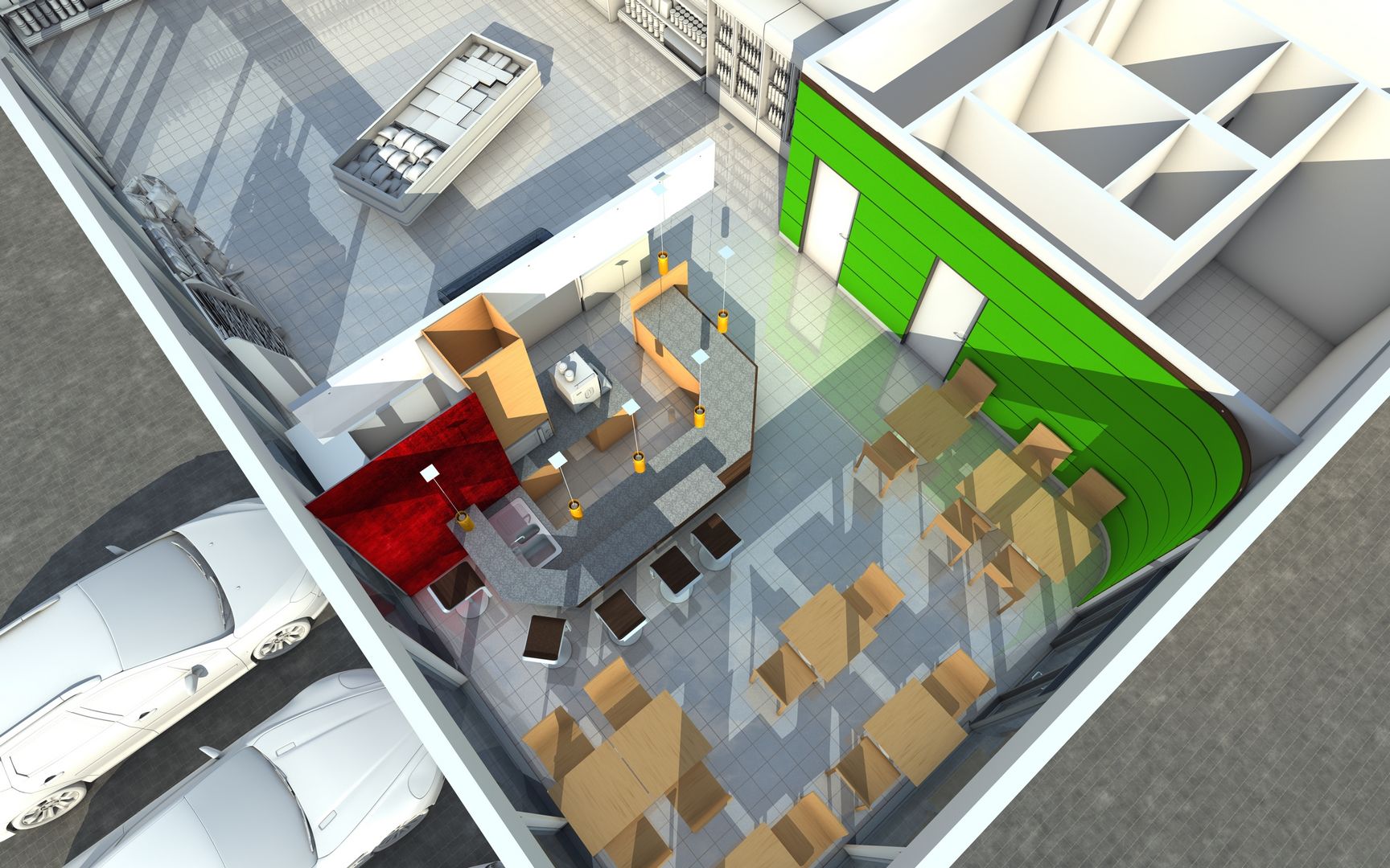 statie omv interior – Proiect Benzinarie