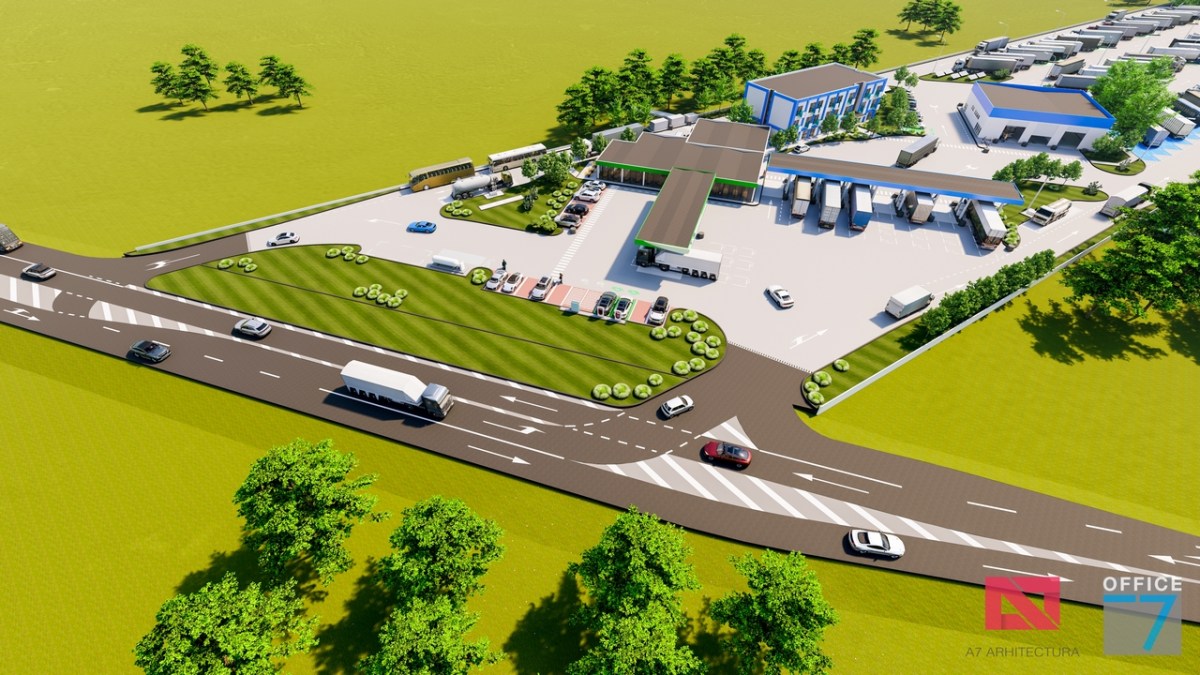 Truck Stop Cinea – Concept 2 – Proiect Benzinarie