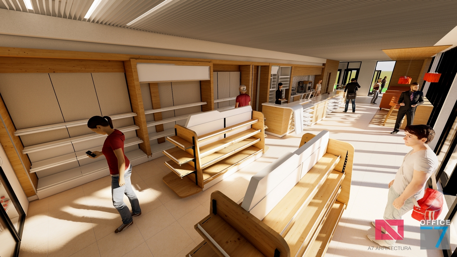 Statie Tunari Interior – Proiect Benzinarie
