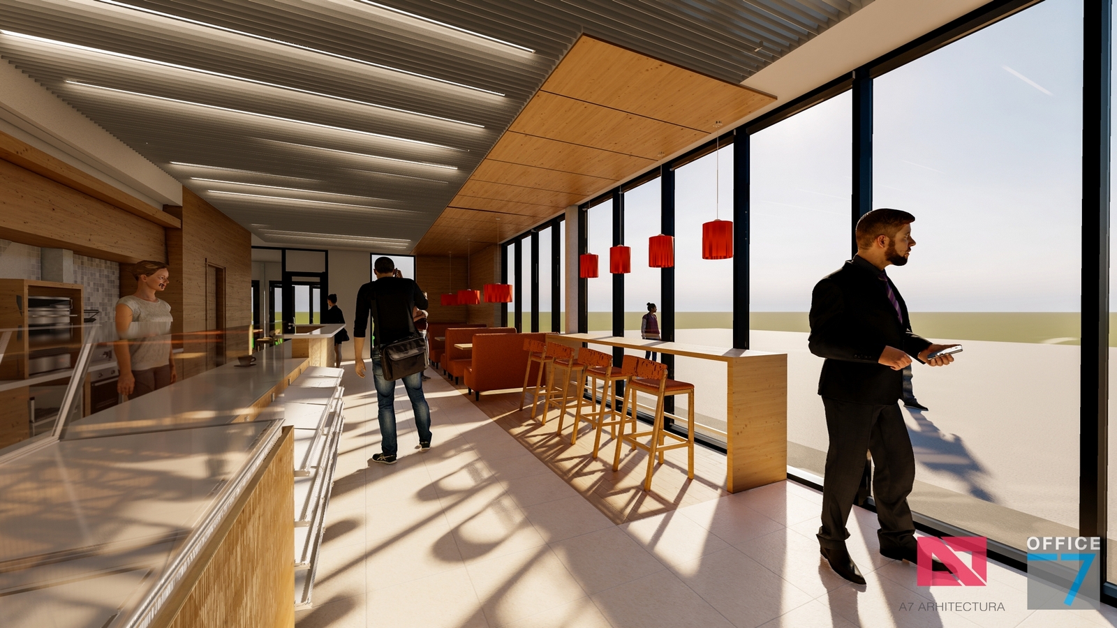 Statie Tunari Interior – Proiect Benzinarie