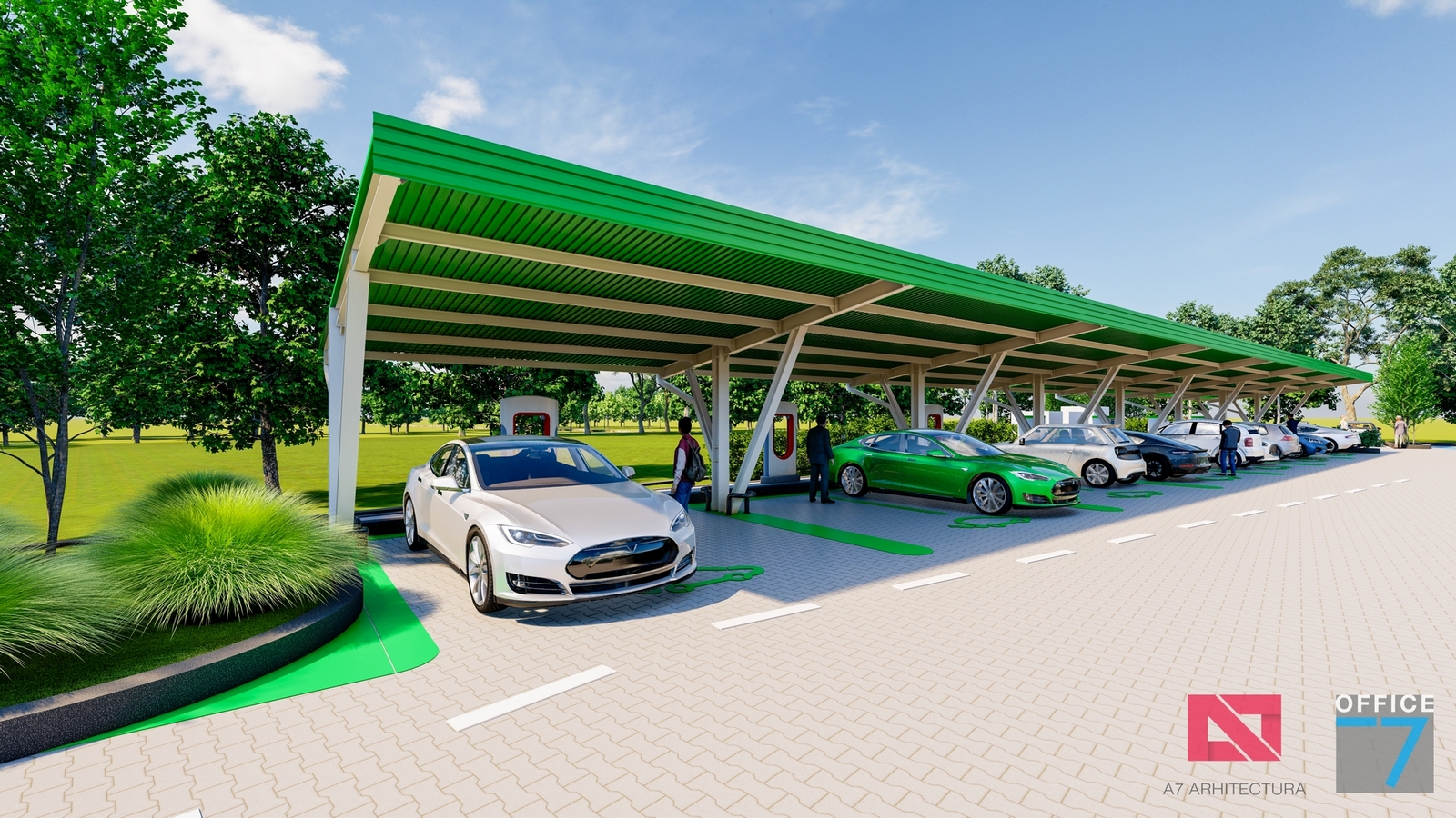 Solar Car Port 1 – Proiect Benzinarie